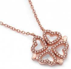 Naszyjnik Srebrny Kolor Rose Srebro Próby 925 - Ceny i opinie - Ceneo.pl