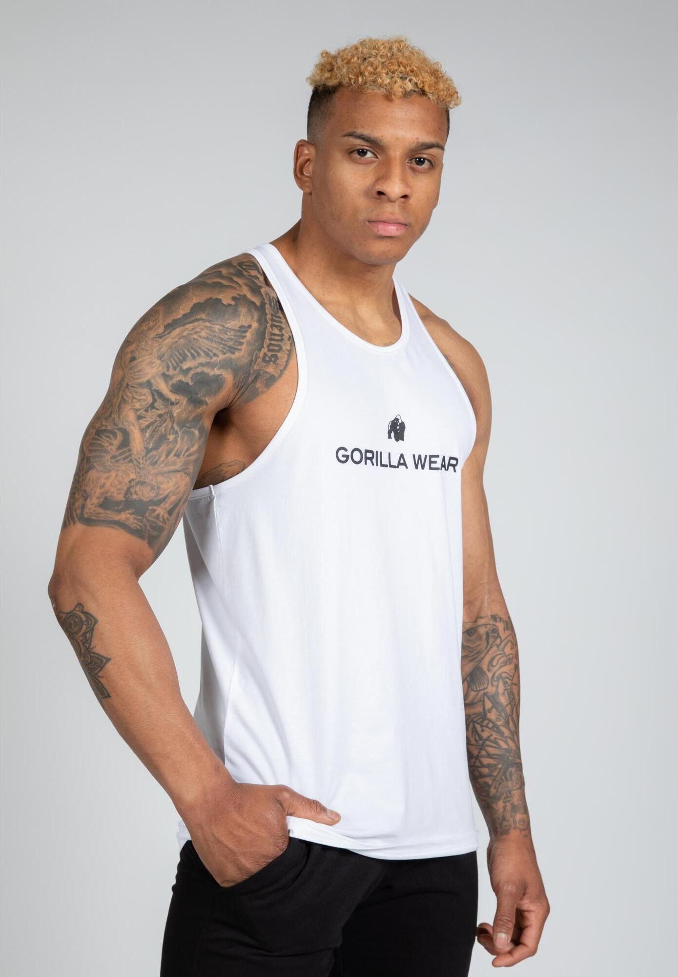GORILLA WEAR Tank top fitness męski Gorilla Wear Adams Stretch czarny ...