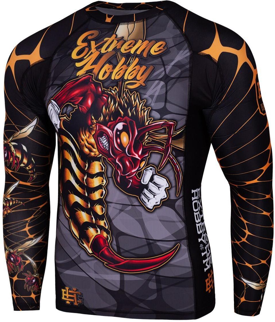 EXTREME HOBBY Koszulka fitness męska EXTREME HOBBY HORNET z długim ...