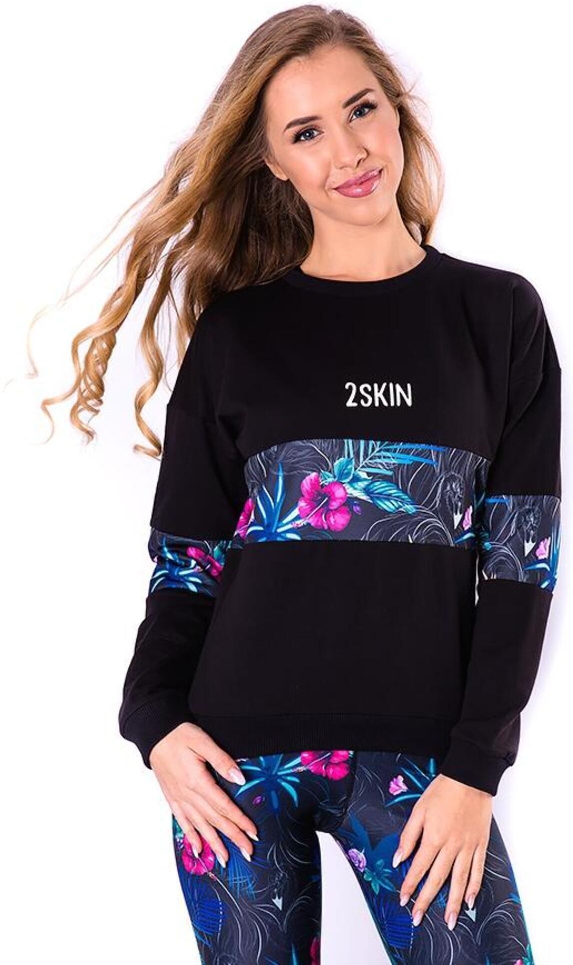2Skin Bluza Treningowa Na Fitness Damska Logo Focus Czarny - Ceny i ...