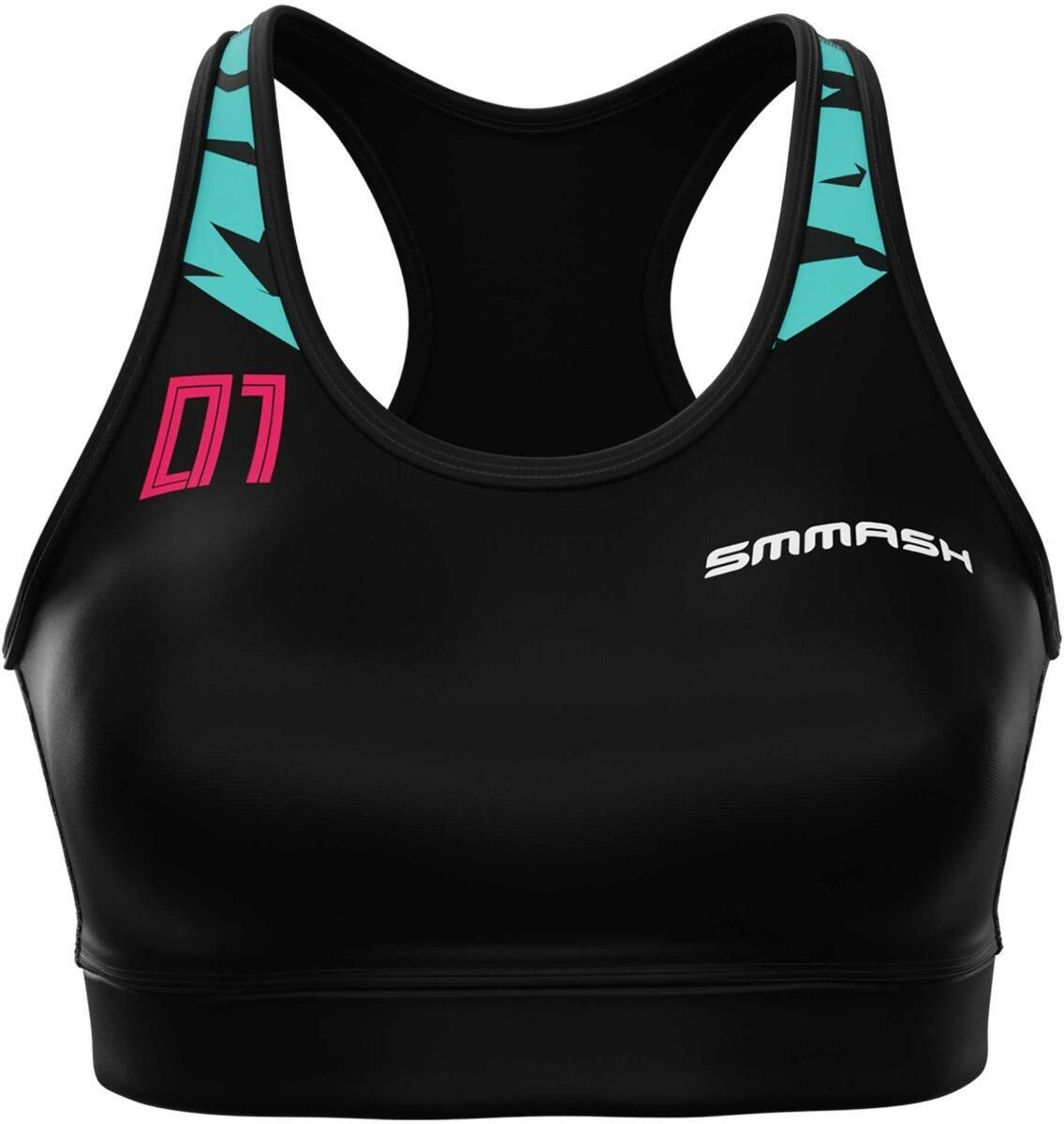 Smmash Top Fitness Damski Tigress Czarny Czerwony Niebieski Turkusowy ...