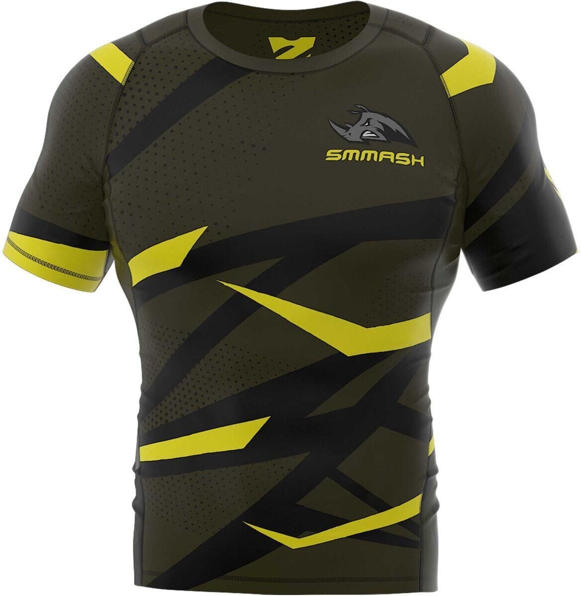 Smmash Koszulka Fitness Z Krótkim Rękawem Męska Mud Rhino Kompresyjna ...
