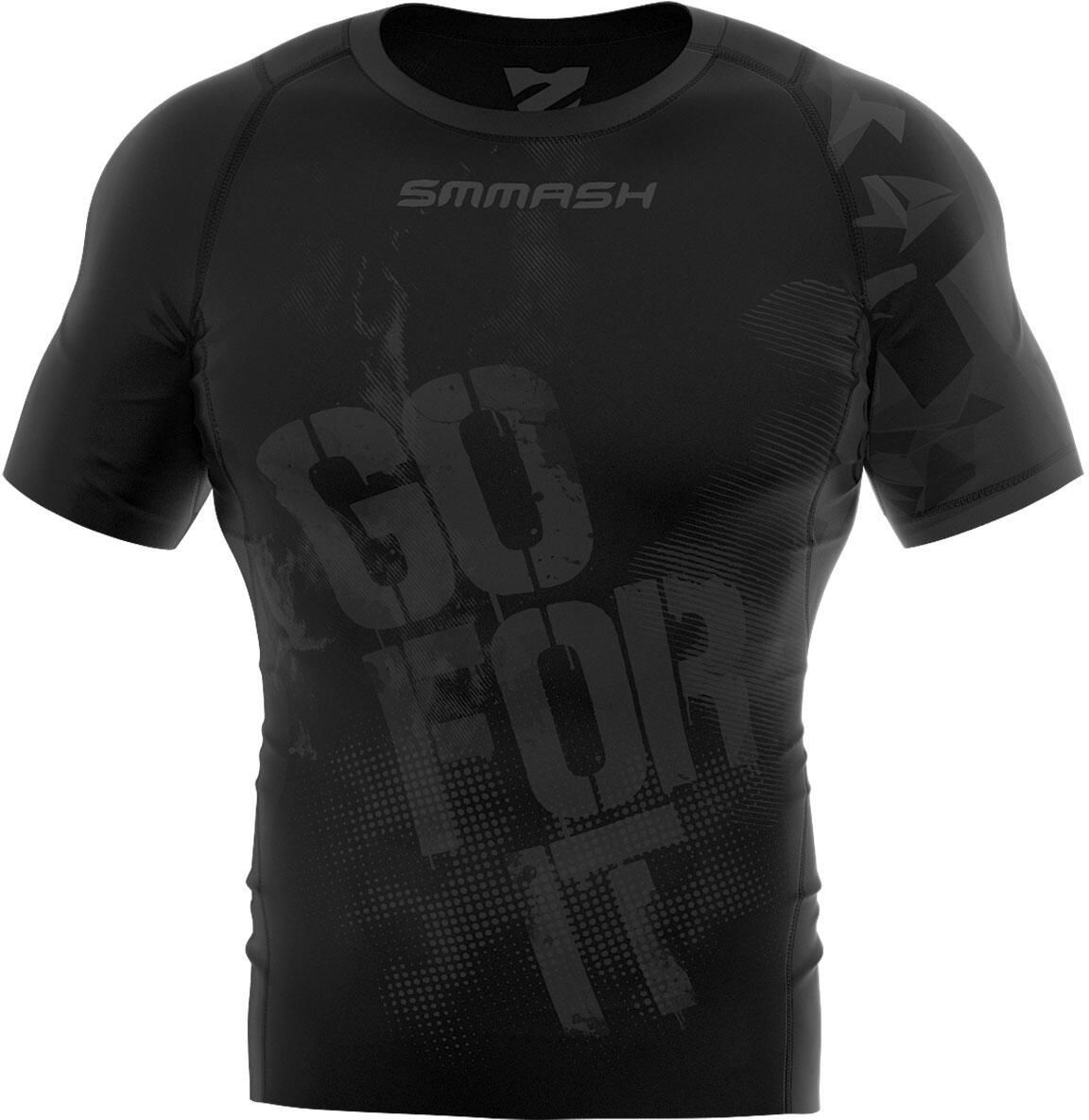 Smmash Koszulka Fitness Z Krótkim Rękawem Męska Invisible Kompresyjna ...