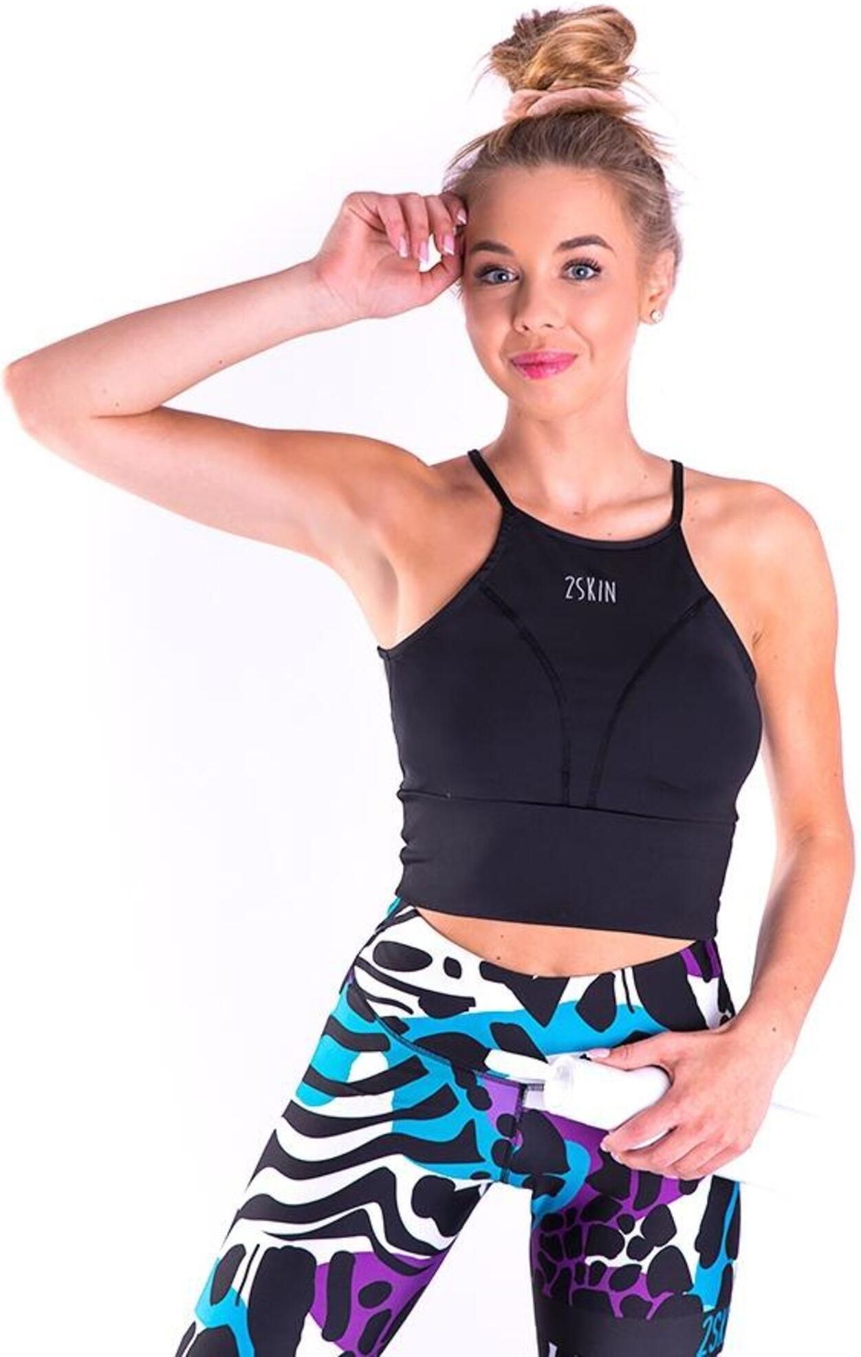 2Skin Top Sportowy Na Siłownię Damski Crop Black Czarny - Ceny i opinie ...