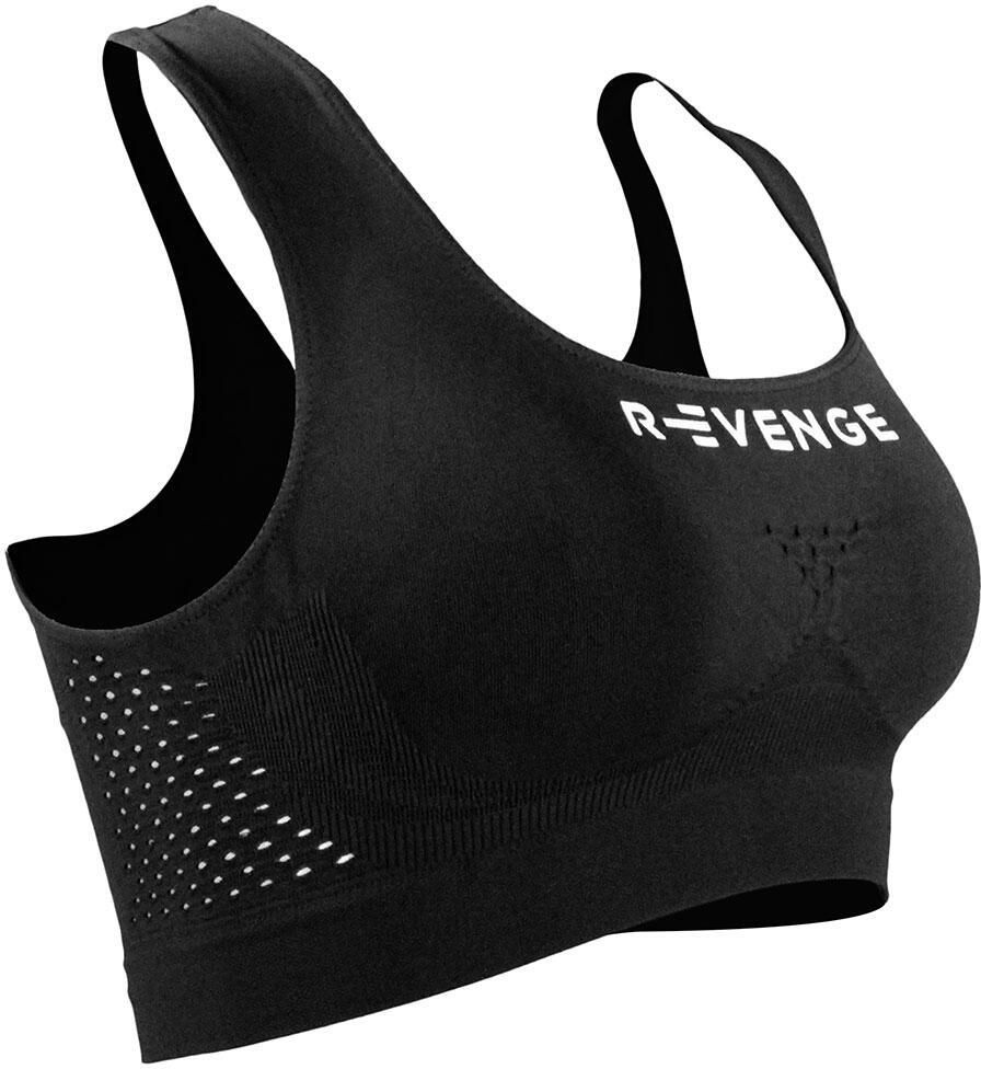 R Evenge Biustonosz Top Sportowy Damski Bieganie Fitness Czarny Czarny ...