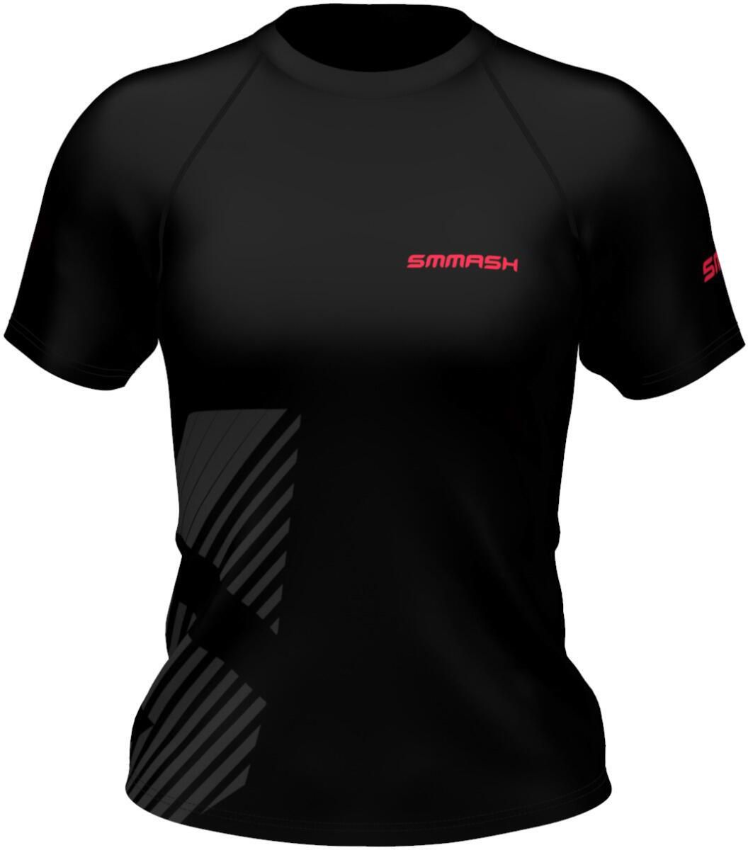 Smmash Koszulka Fitness Z Krótkim Rękawem Damska Signature Czarny ...