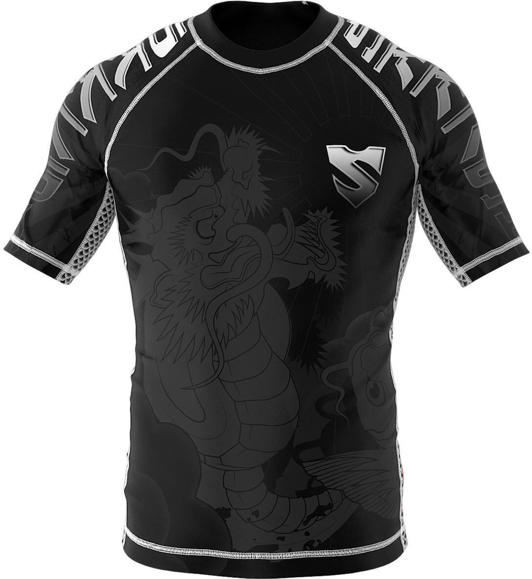 Smmash Rashguard Do Mma Z Krótkim Rękawem Męski Koi Biały Czarny - Ceny ...