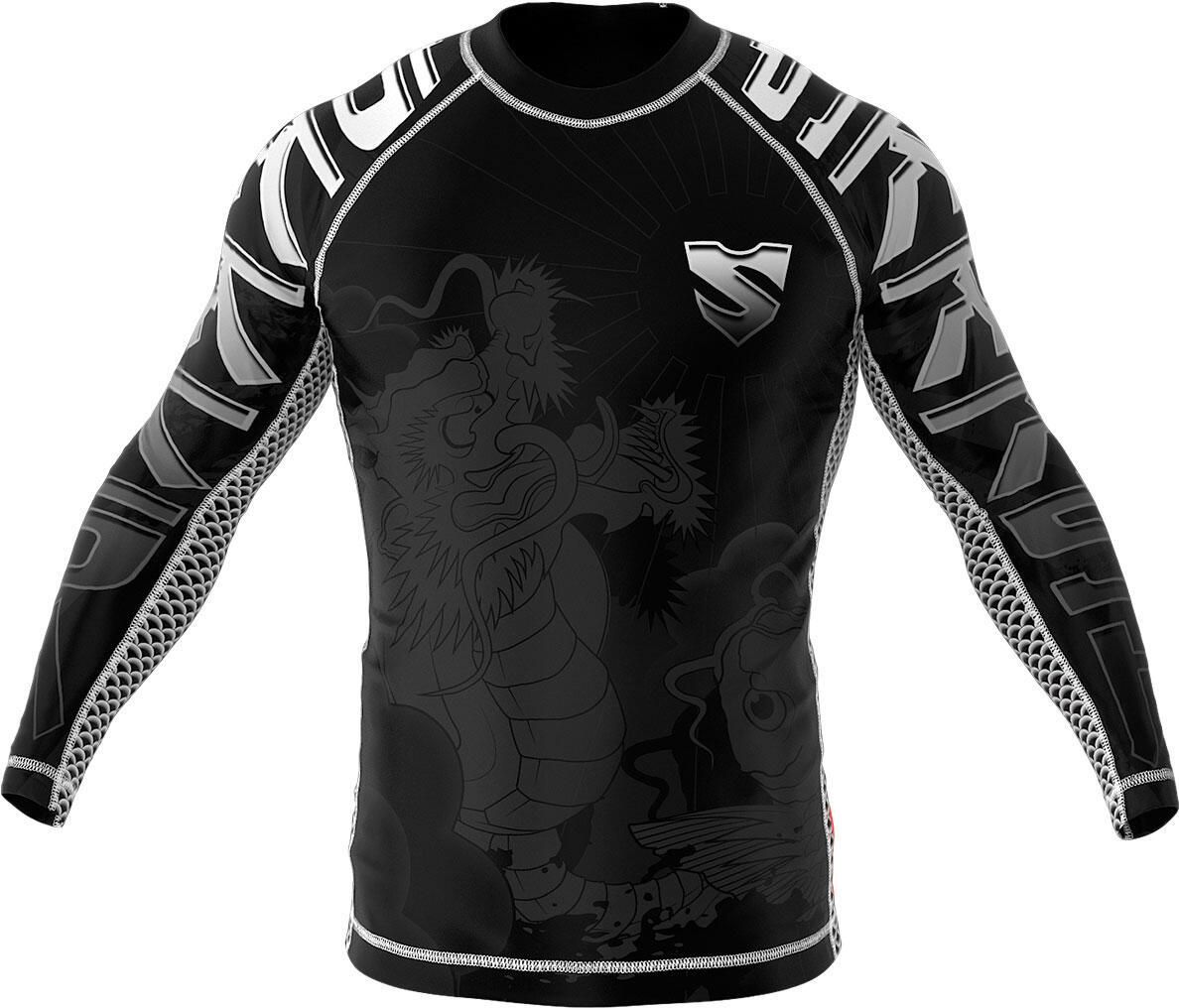 Smmash Rashguard Do Mma Z Długim Rękawem Męski Koi Czarny Szary - Ceny ...