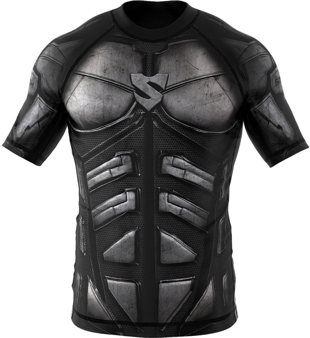 Smmash Rashguard Do Mma Z Krótkim Rękawem Męski Dark Knight Czarny ...