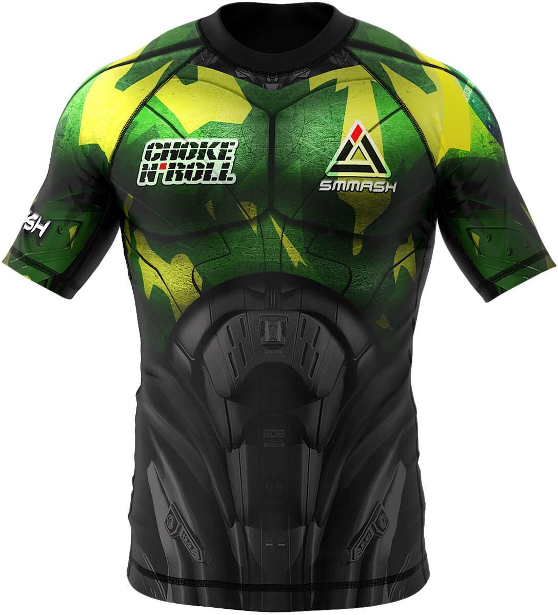 Smmash Rashguard Do Mma Z Krótkim Rękawem Dla Dzieci Choke N Roll ...