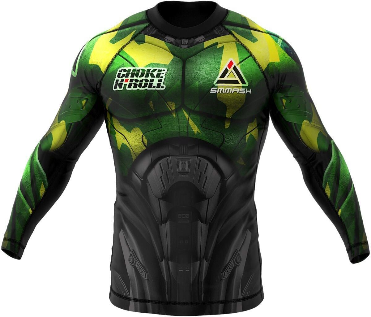 Smmash Rashguard Do Mma Z Długim Rękawem Dla Dzieci Choke N Roll Czarny ...