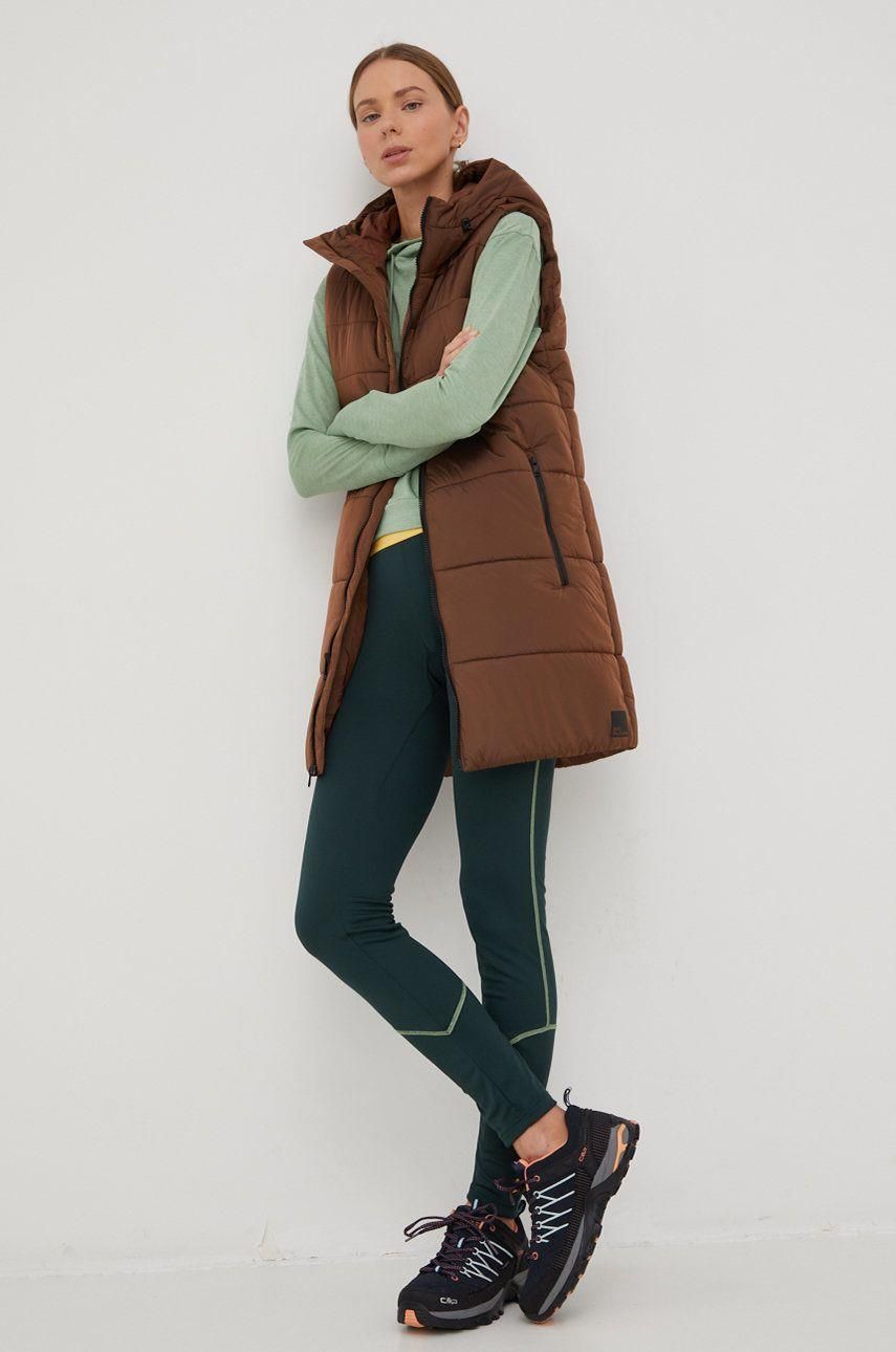 Jack Wolfskin bezrękawnik damski kolor brązowy zimowy - Ceny i opinie ...