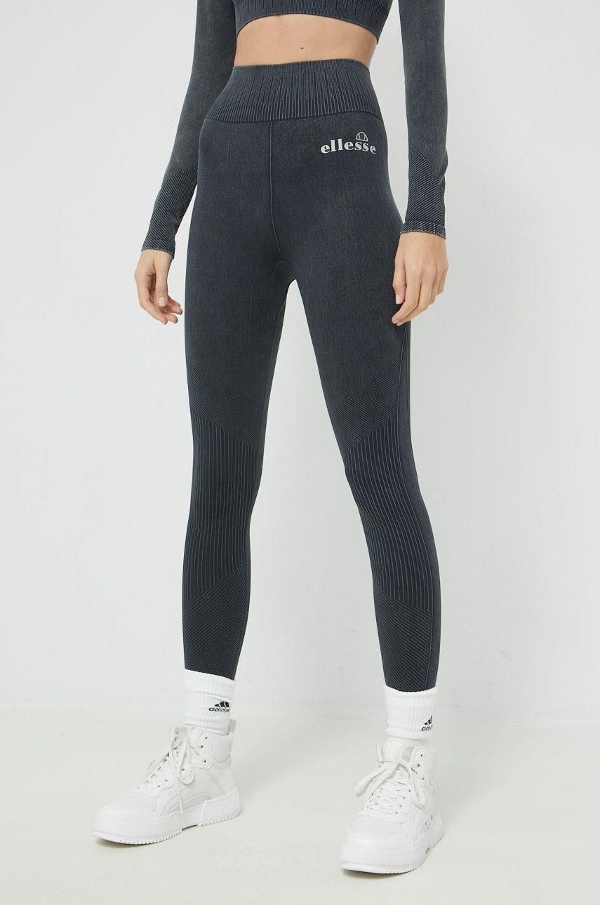 Ellesse legginsy damskie kolor szary gładkie - Ceny i opinie - Ceneo.pl