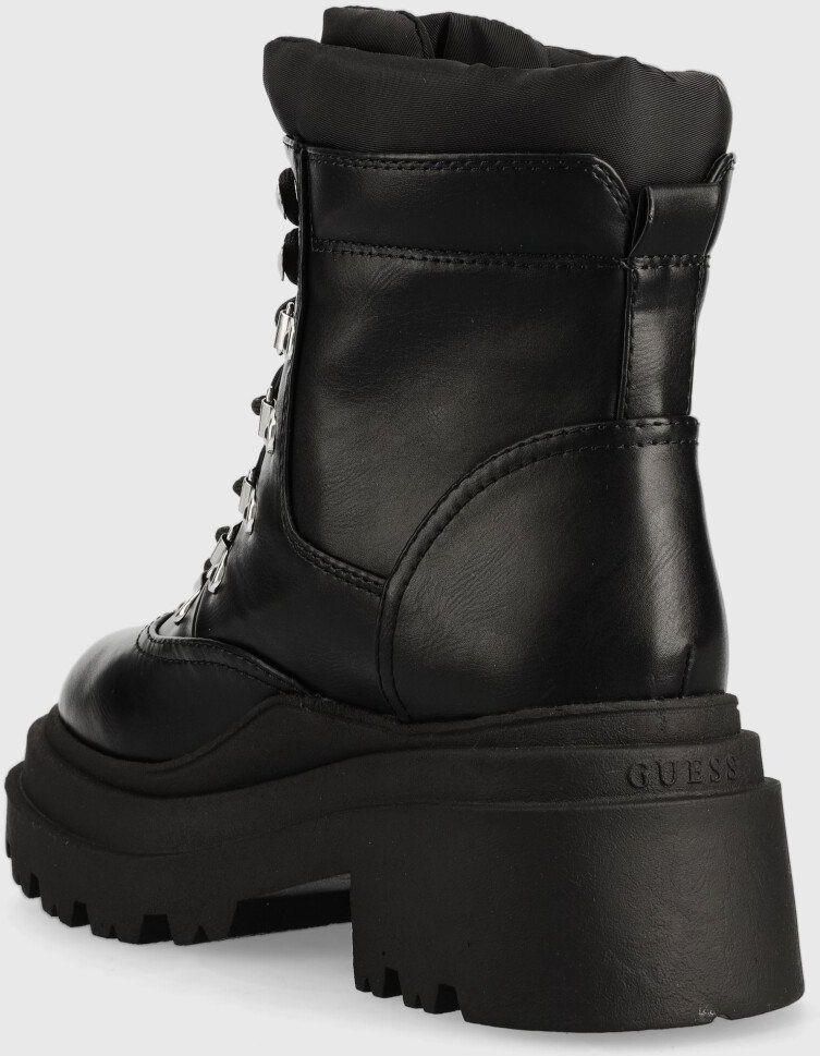 Guess workery Vaney2 damskie kolor czarny na platformie - Ceny i opinie ...