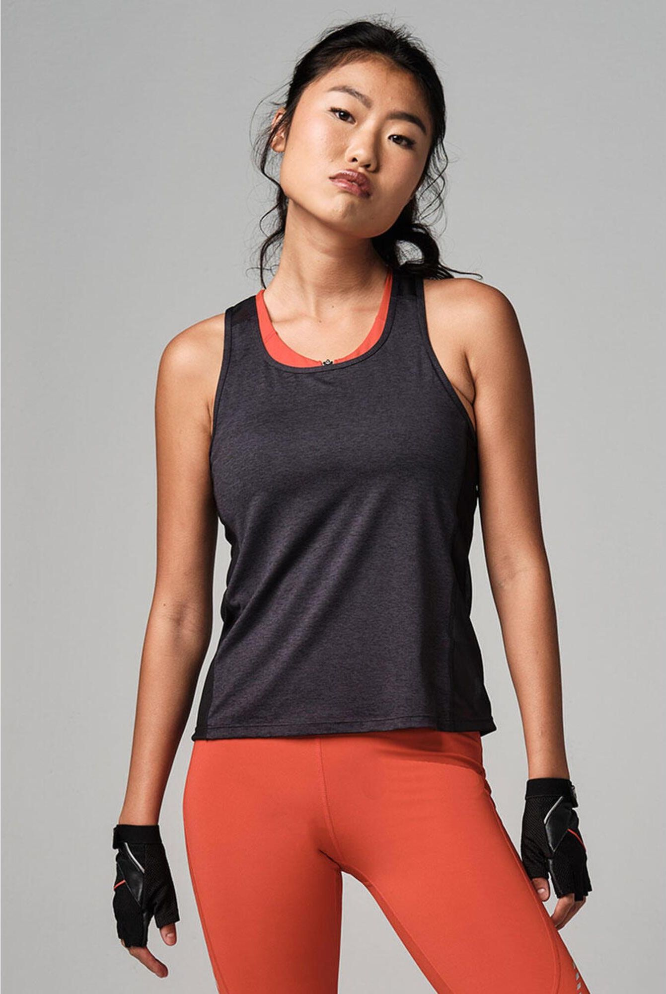 STRONG ID Koszulka fitness damska z siateczką czarna STRONG ID- Czarny ...