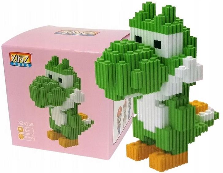 Sluban Klocki Magic Block Figurka 3D Mario Dino Yoshi 341 - ceny i ...