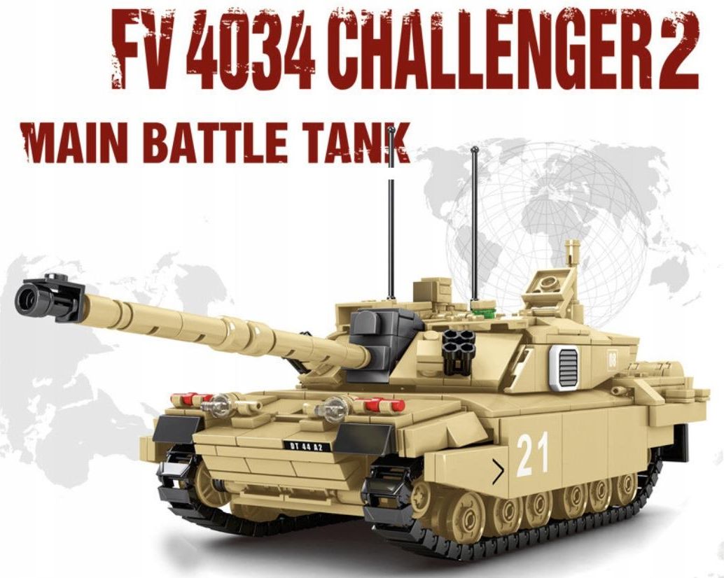 Sembo Block Klocki Czołg Wojskowy Fv 4034 Challenger 2 Figurki - ceny i ...