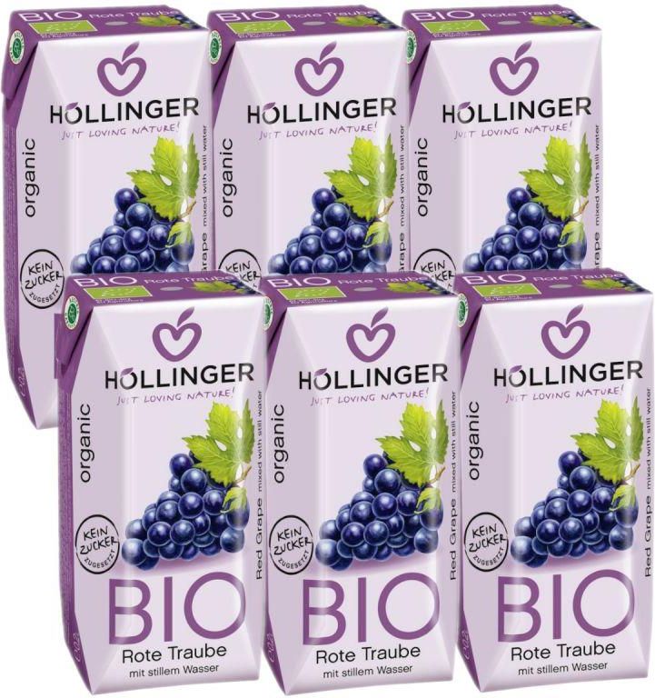 Hollinger Nektar Z Czerwonych Winogron Zestaw 6 X 200 Ml Bio - Ceny i ...