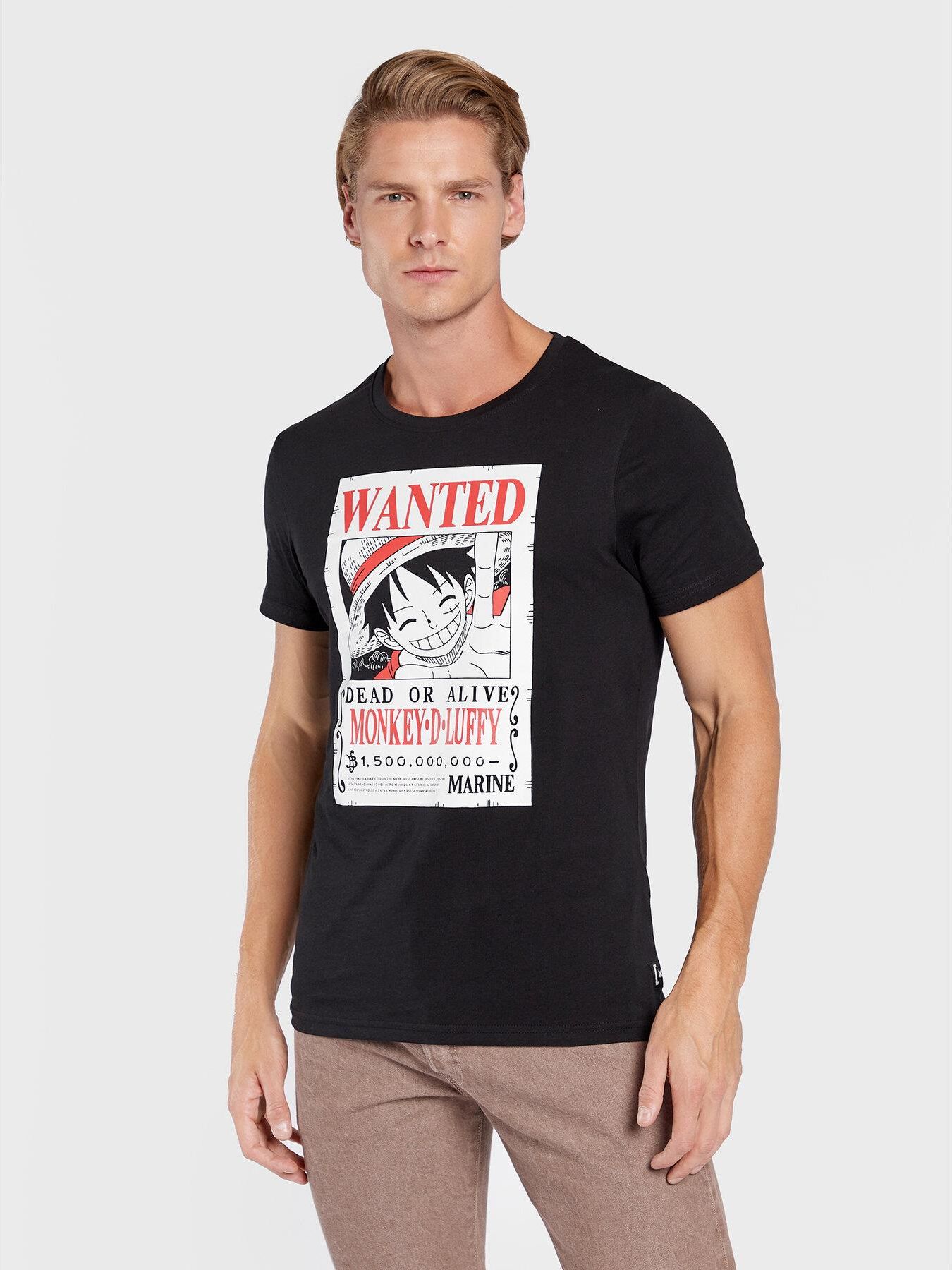 Capslab T-Shirt ONE PIECE Monkey Luffy CL/OP1/1/TSC/LUF1 Czarny Regular ...