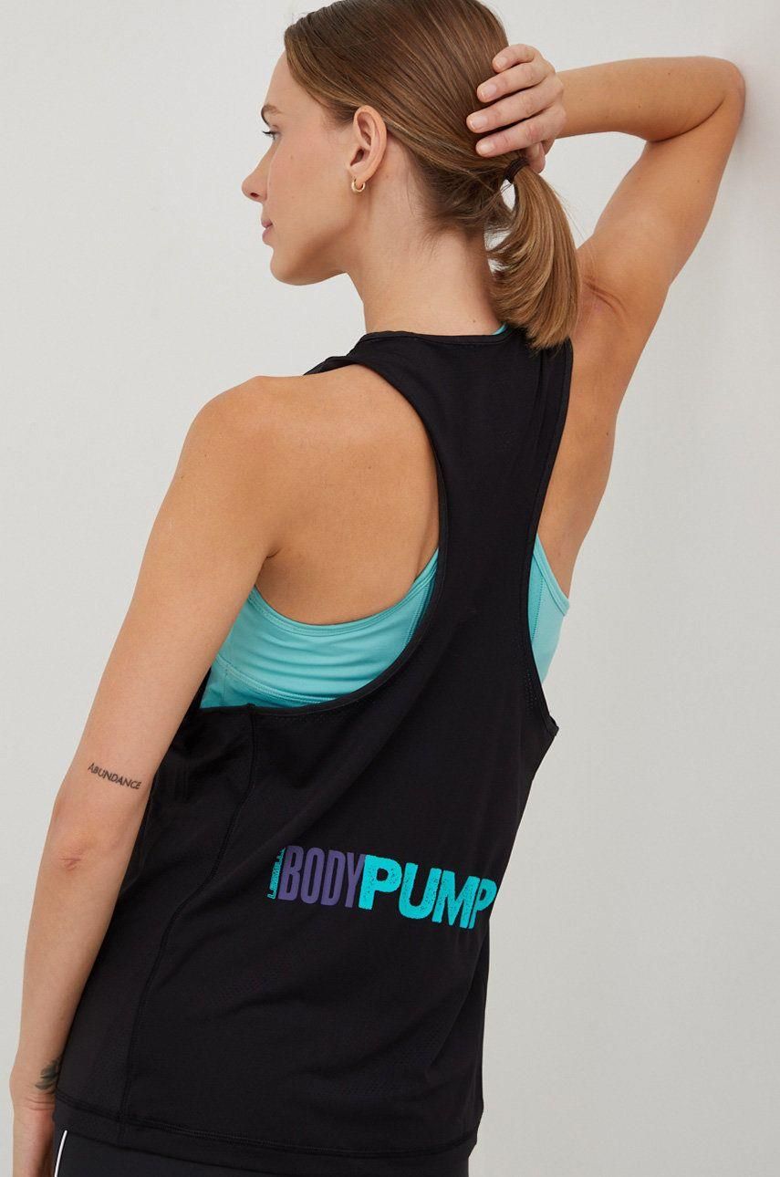 Reebok t-shirt treningowy Les Mills BodyPump kolor czarny - Ceny i ...