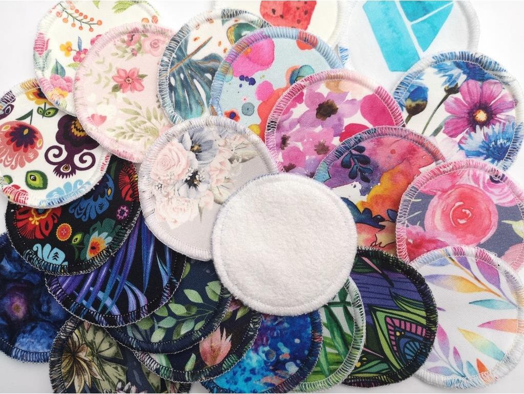 Płatki kosmetyczne wielorazowe goEko waciki różne wzory zero waste ...