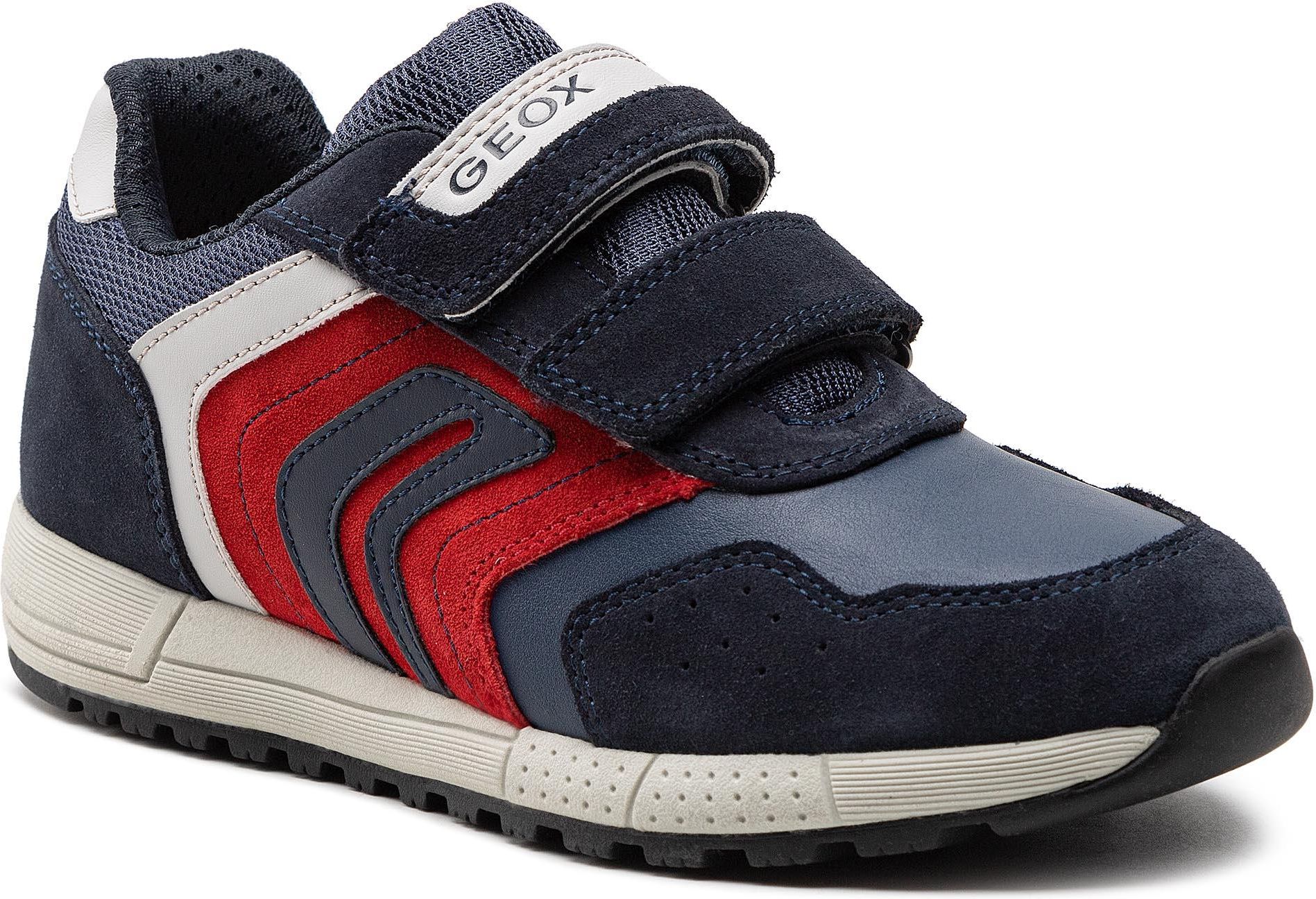 Sneakersy GEOX - J Alben B. E J049EE 022BC C4244 D Navy/Dk Red - Ceny i opinie - Ceneo.pl