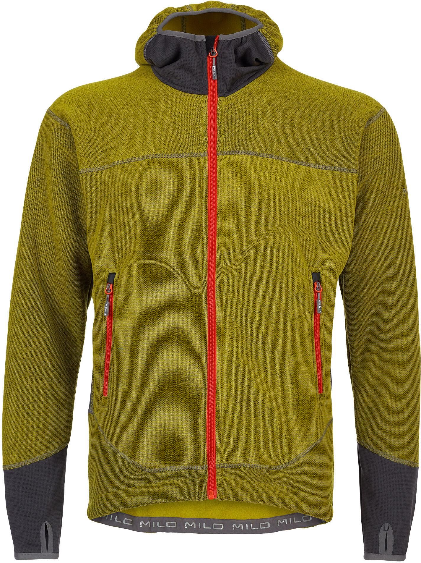 Milo Kurtka Polarowa Trekkingowa Męska Chite Szary Żółty - Ceny i ...