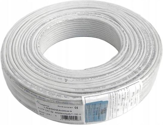 Skrętka F/Utp Kat.5E Linka Pvc 100M Telegartner - Opinie i ceny na Ceneo.pl