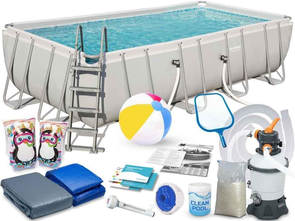 Basen Bestway Do Ogrodu 488X244X122Cm Zestaw Szary - Ceny i opinie ...