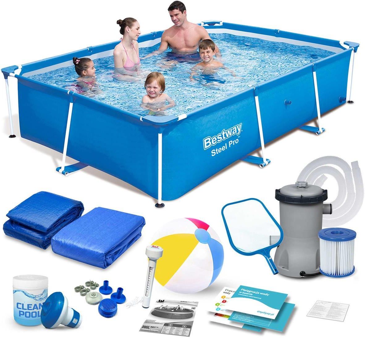 Basen Bestway 259X170X61Cm 56403 Niebieski - Ceny i opinie - Ceneo.pl