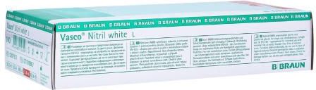 B.Braun Vasco Nitril White Rękawice Nitrylowe Rozmiar L, 100Szt. - Ceny i opinie - Ceneo.pl
