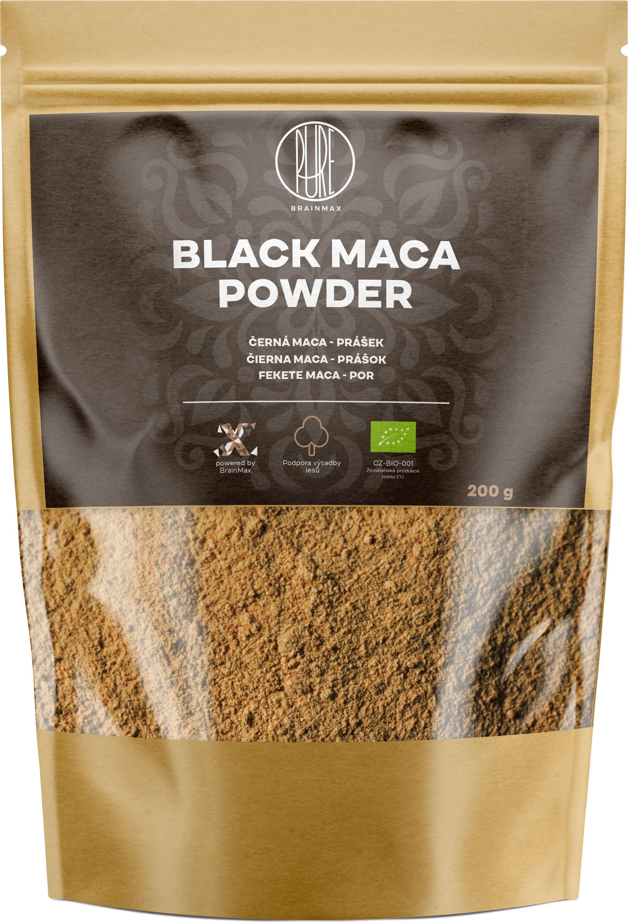Brainmax Pure Maca Czarna Bio Proszek 200G - Ceny i opinie - Ceneo.pl