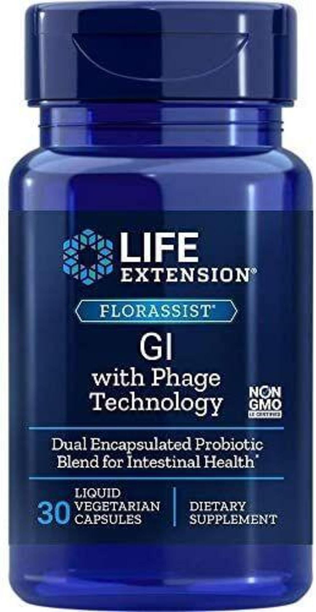 Life Extension Florassist Gi With Phage Technology 30 Liquid Vcaps 100 ...