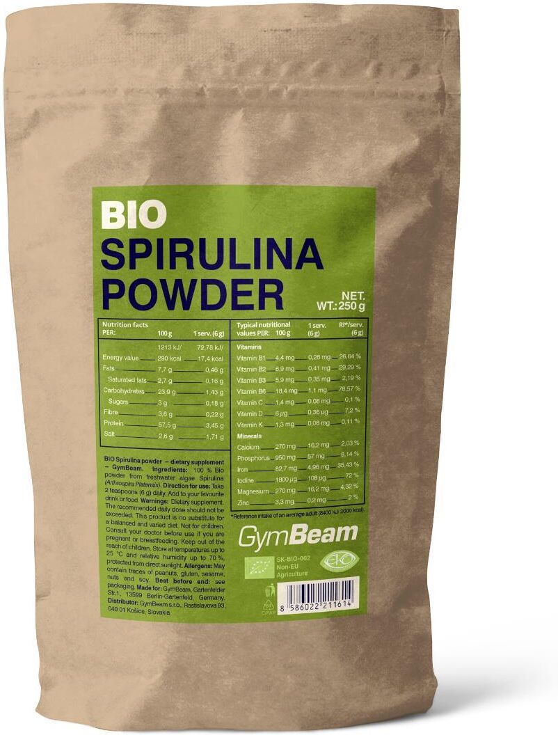 Gymbeam Bio Spirulina W Proszku 250 G - Opinie i ceny na Ceneo.pl