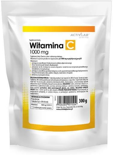 Activlab Pharma Witamina C Proszek 300 G - Opinie i ceny na Ceneo.pl