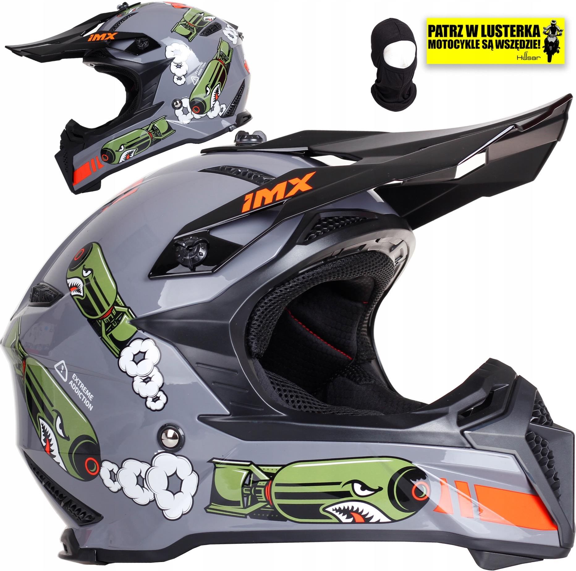 Kask motocyklowy Imx Fmx-02 White Glossoff-Road Cross Atv - Opinie i ...