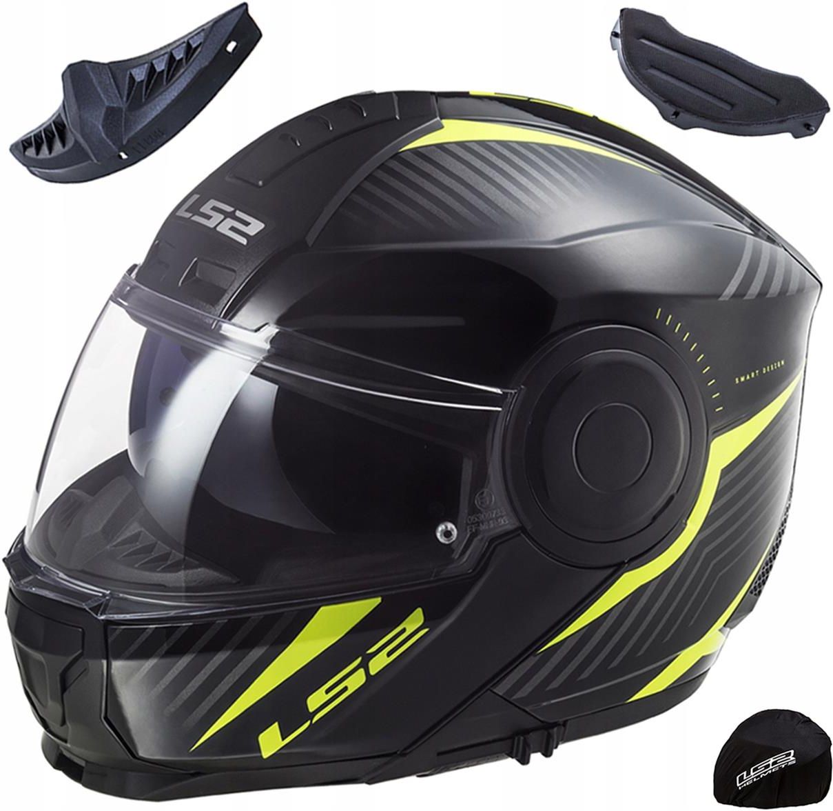 Kask motocyklowy Ls2 Szczękowy Z Blendą Ff902 Scope Skid Blk S - Opinie ...