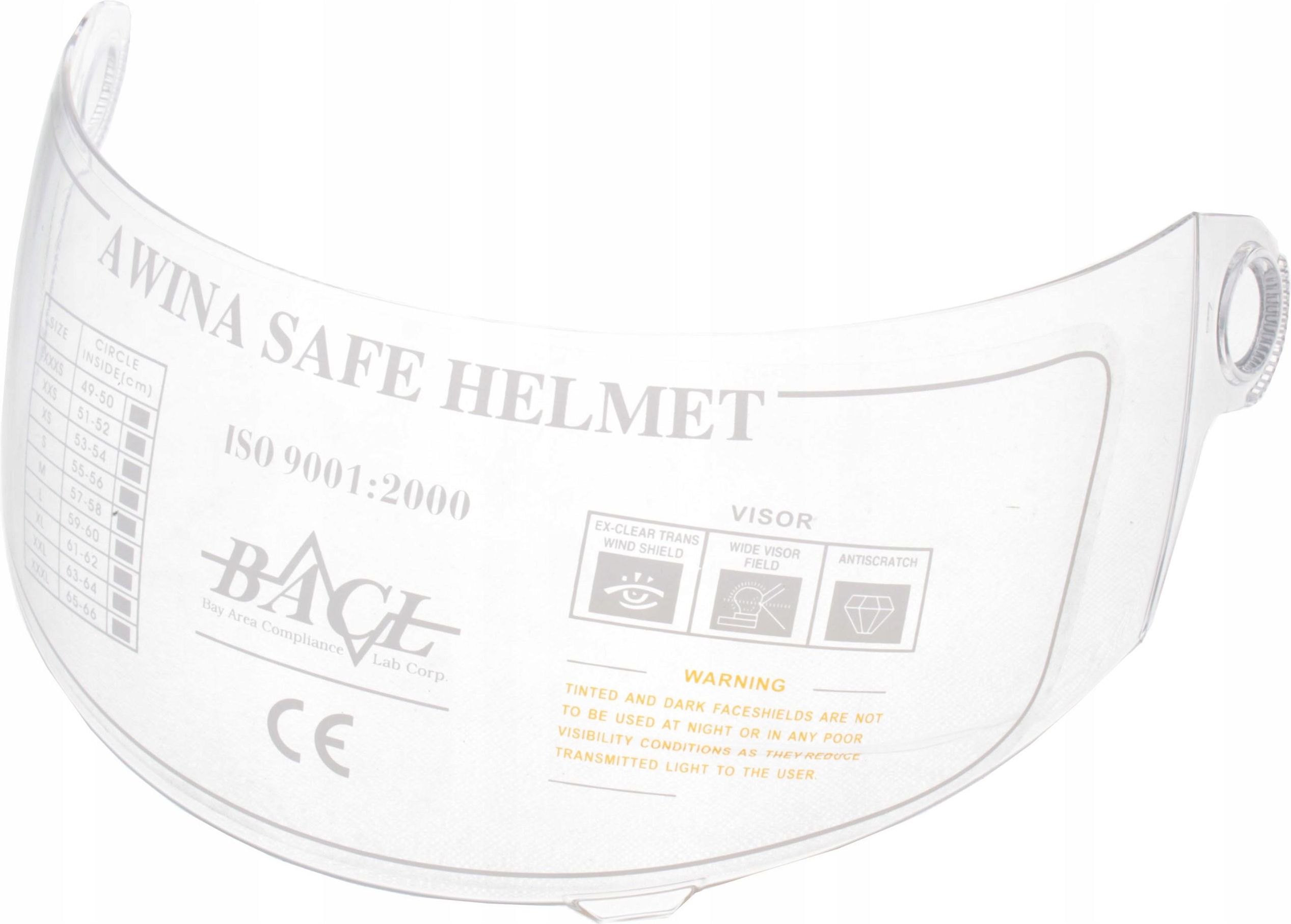 Kask motocyklowy Awina Szyba Integralnego Tn003 Wizjer Szybka - Opinie ...