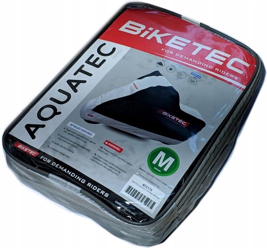 Akcesoria motocyklowe Biketec Pokrowiec Motocyklowy Z Kufrem L Aquatec ...