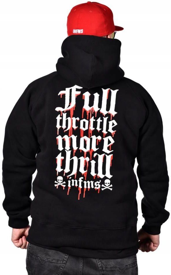 Odzież motocyklowa The Infamous Team Bluza Full Throttle Czarny ...