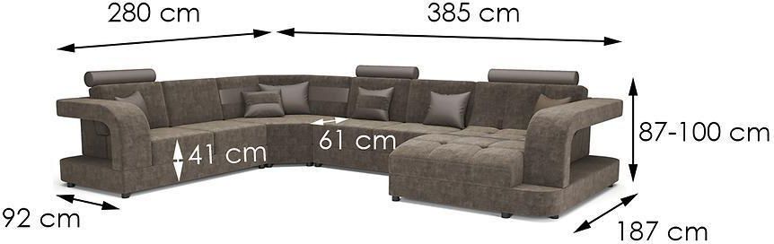 Merkury Market Narożnik Douglas C Bez Funkcji Spania Forever 63 Soft 30 ...