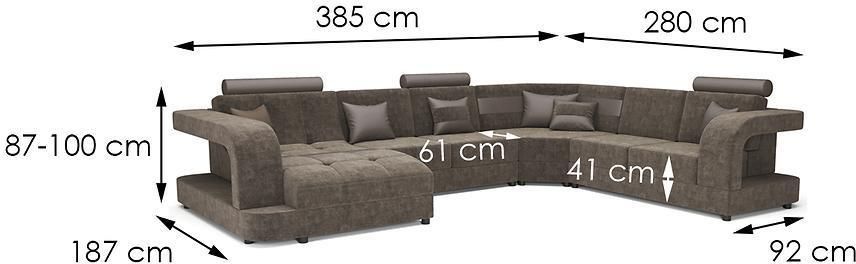 Merkury Market Narożnik Douglas C Bez Funkcji Spania Forever 63 Soft 30 ...