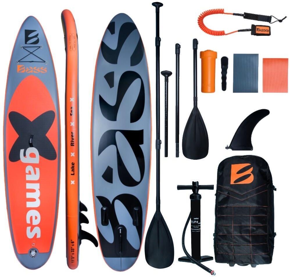 Sup Bass Xgames 11'3 Czarny Pomarańczowy Szary - Ceny i opinie - Ceneo.pl