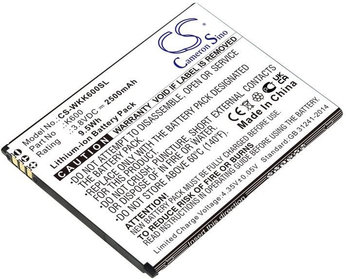 Bateria Cameron Sino Wiko Tommy 3 / K600 2500Mah 9.50Wh Li-Ion 3.8V (CSWKK600SL) - Opinie i ceny ...