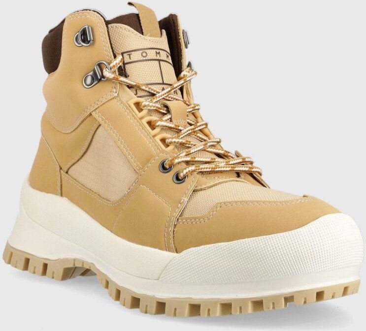 Tommy Jeans trapery Tommy Jeans Urban Boot męskie kolor beżowy - Ceny i ...