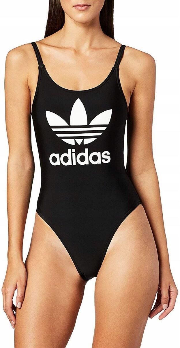 Adidas Jednoczęściowy Originals Trefoil Swimsuit Czarny Ceny I Opinie