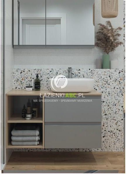 Cersanit Szafka Podumywalkowa 60Cm + Podblatowa 20 Blat 80 Umywalka ...