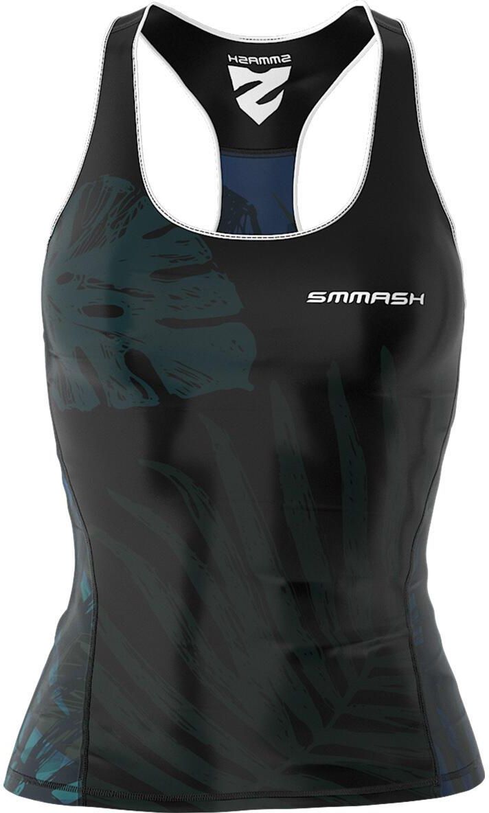 Smmash Tank Top Fitness Damski Tropica Czarny Zielony - Ceny i opinie ...