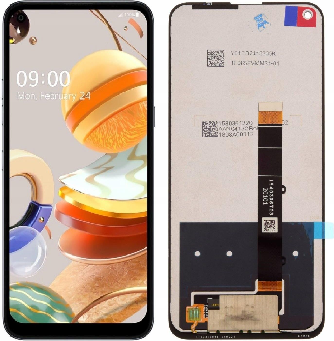 Podzespoły do telefonu INNA WYŚWIETLACZ LCD LG K61 CZARNY LMQ630EA ...