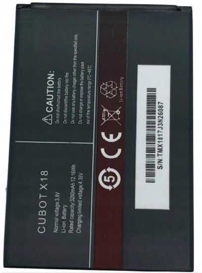 Bateria INNA ORYGINALNY AKUMULATOR TMX1817J3N26087 CUBOT X18 - Opinie i ...